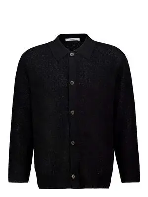 COMMAS Collared Button-Front Cardigan