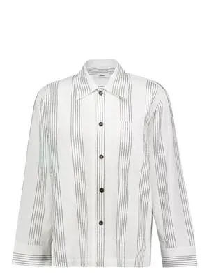 HOMME Striped Shirt - White