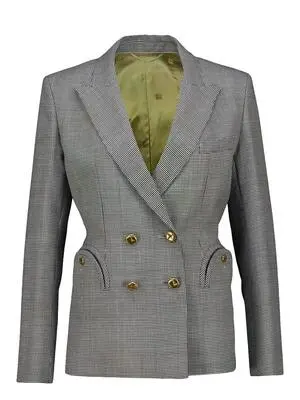 BLAZÉ MILANO Patterned Double-Breasted Blazer