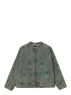 FIVE CM Zip-up Denim Jacket - Blue