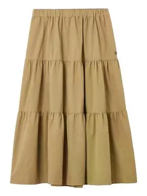 CHOCOOLATE Tiered Skirt - Neutrals