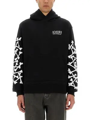 Amiri Printed Hoodie - Black