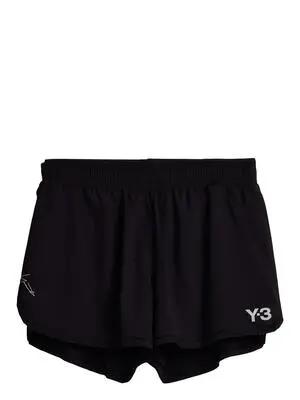 Y3 Shorts With Logo - Black