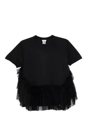 Noir Kei Ninomiya Ruffled T-shirt - Black