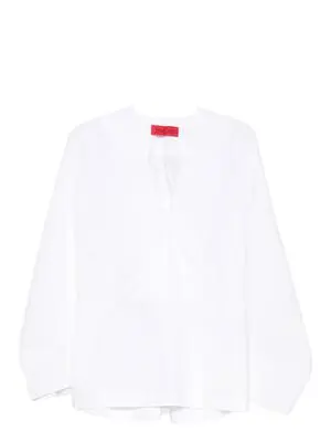 THELATEST Dana V-neck Blouse - White