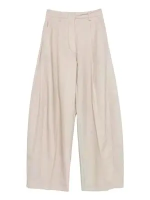 THELATEST Billie Pleated Trousers - Neutrals