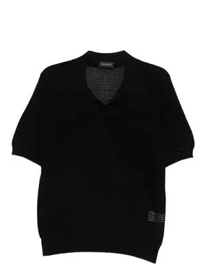 Tagliatore Polo-collar T-shirt - Black