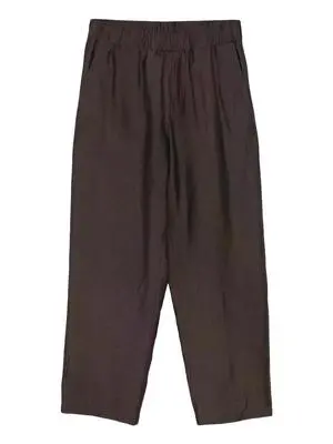 COSTUMEIN Elasticated Waist Trousers - Brown