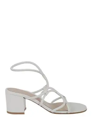 GIANVITO ROSSI Cage Strappy Sandals - White