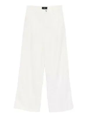 7 For All Mankind Wide-leg Jeans - White