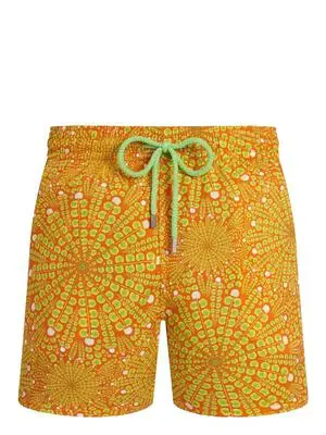 Vilebrequin Mosaic Urchin Swim Shorts - Orange