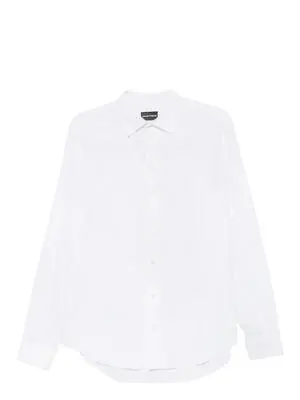 Emporio Armani Button Linen Shirt - White