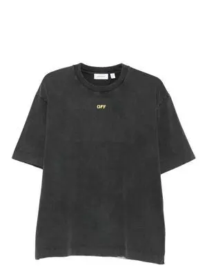 Off-White Fallen Angel Skate Cotton T-shirt - Grey