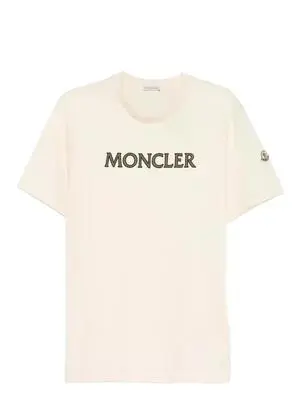Moncler Logo T-shirt - Neutrals