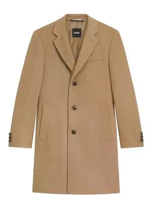 BOSS Slim-fit Coat - Neutrals