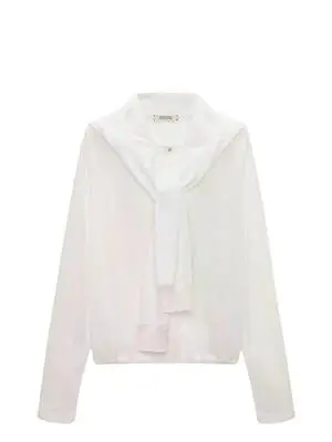 Dorothee Schumacher Hooded Buttoned Top - White