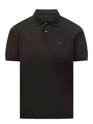 Emporio Armani Logo-patch Polo Shirt - Black