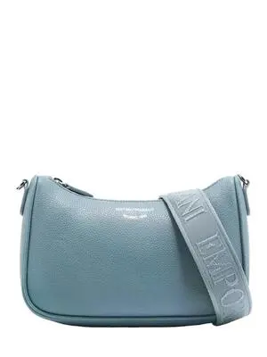 Emporio Armani Cross Body Bag With Logo Strap Blue