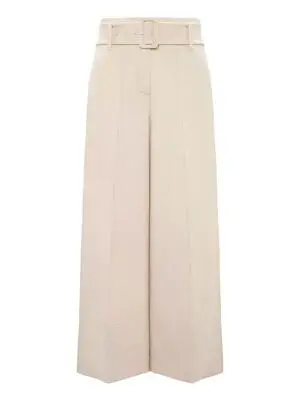 Dorothee Schumacher Belted Wide-leg Trousers - Neutrals