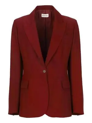 P.a.r.o.s.h Peak-lapel Flap-pocket Blazer - Red