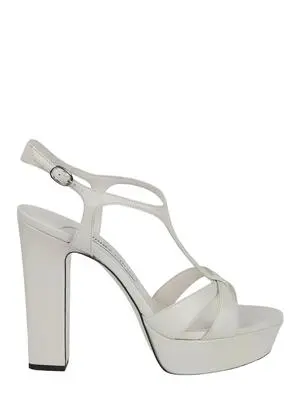 JIMMY CHOO Kesia T-bar Sandals - White