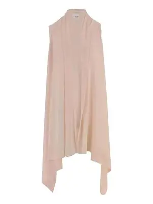 SA SU PHI Sleeveless Open Vest Pink