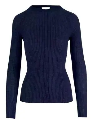 SA SU PHI Long-sleeved Ribbed T-shirt - Blue