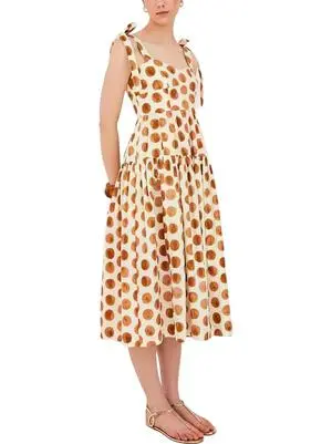 CARA CARA Faiza Printed Tie-strap Dress