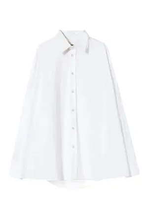 Plan C Draped-back Shirt - White