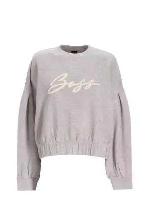 BOSS Gathered-sleeve Sweatshirt - Grey