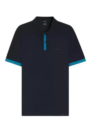 BOSS Cotton Polo Shirt - Black