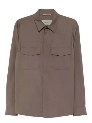 Canali Pocket Shirt - Brown