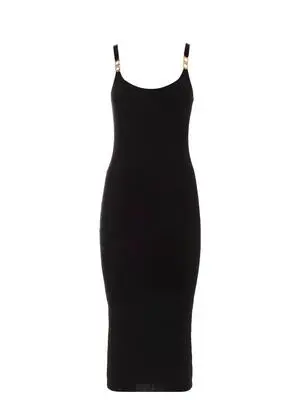 Just Cavalli Strap-detail Midi Dress - Black