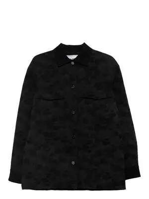 Iceberg Floral Pocket Jacket - Black