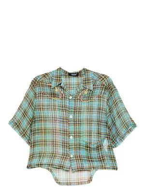 UNDERCOVERISM Plaid Shirt - Blue