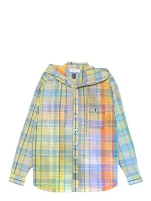 FACETASM Checked Hooded Shirt