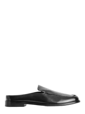 Cos Leather Mule Loafers Black