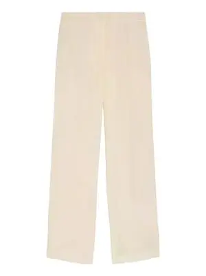 Momoni Elasticated Wide Leg Trousers - Neutrals