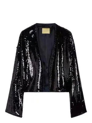 Momoni Sequin Jacket - Blue
