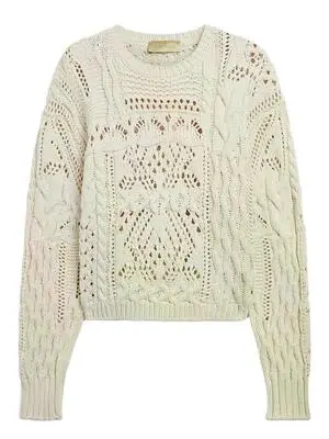 Momoni Martinez Mixed Stitches Sweater - Neutrals