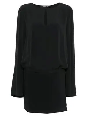 Federica Tosi Keyhole Mini Dress - Black