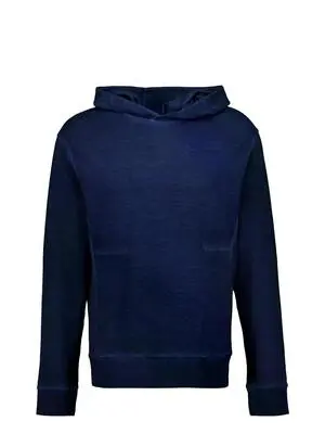 120% Lino Long-sleeve Hoodie - Blue