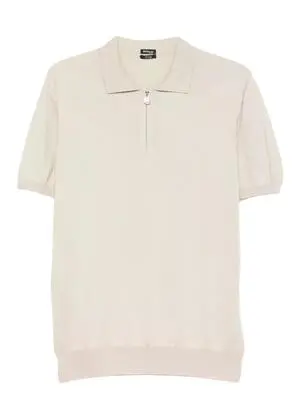 Kiton Zip-up Polo Shirt - Neutrals