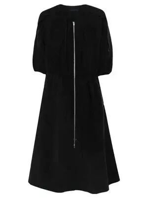 JUUN.J Zip-fastening Midi Dress - Black