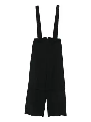 JUUN.J Palazzo Pants With Suspenders - Black