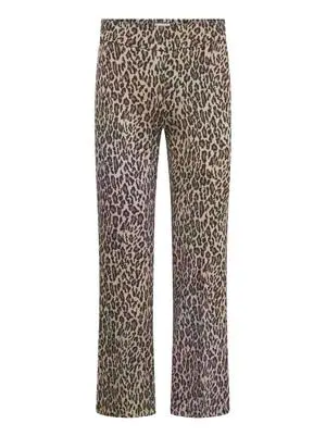 Seductive Animal-print Trousers - Neutrals