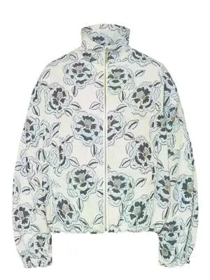 SEM PER LEI Floral-jacquard Bomber Jacket - White
