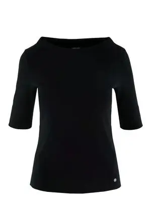 MARCCAIN Boat-neck T-shirt - Black