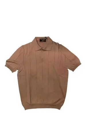 GRAN SASSO Short-sleeve Polo Shirt - Brown