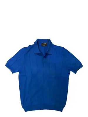 GRAN SASSO Vertical-stripe Polo Shirt - Blue